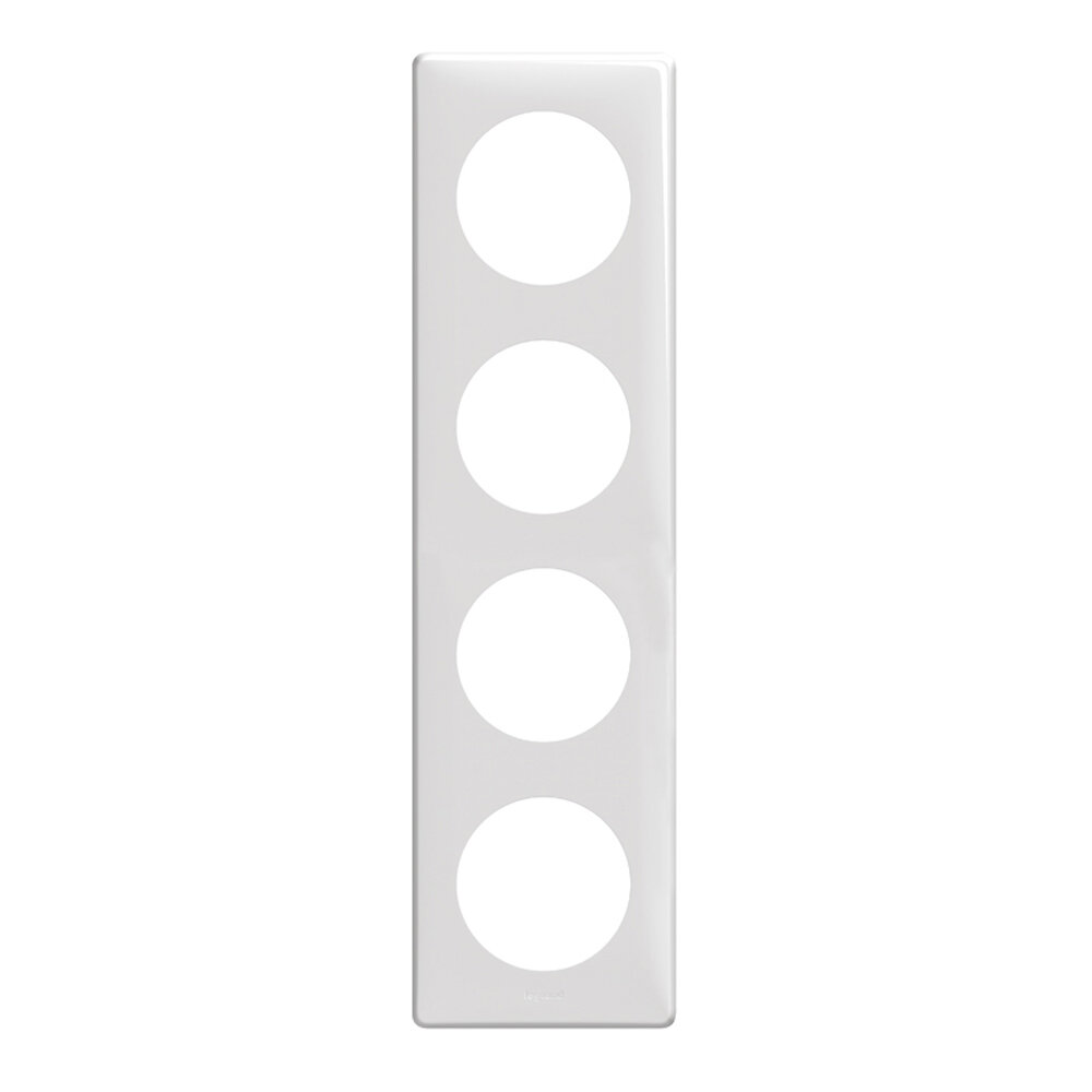 Рамка Legrand "Celiane" 068634, белый, встраиваемая, 4 поста