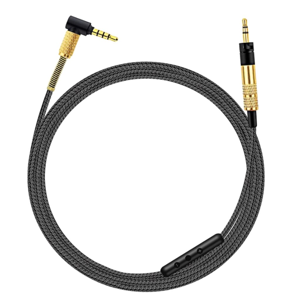 Кабель для наушников 2,5-3,5 мм для Momentum Над ухом 1/2/3 Шнура наушников Износостойкий Провод с Регулятором громкости и микрофоном