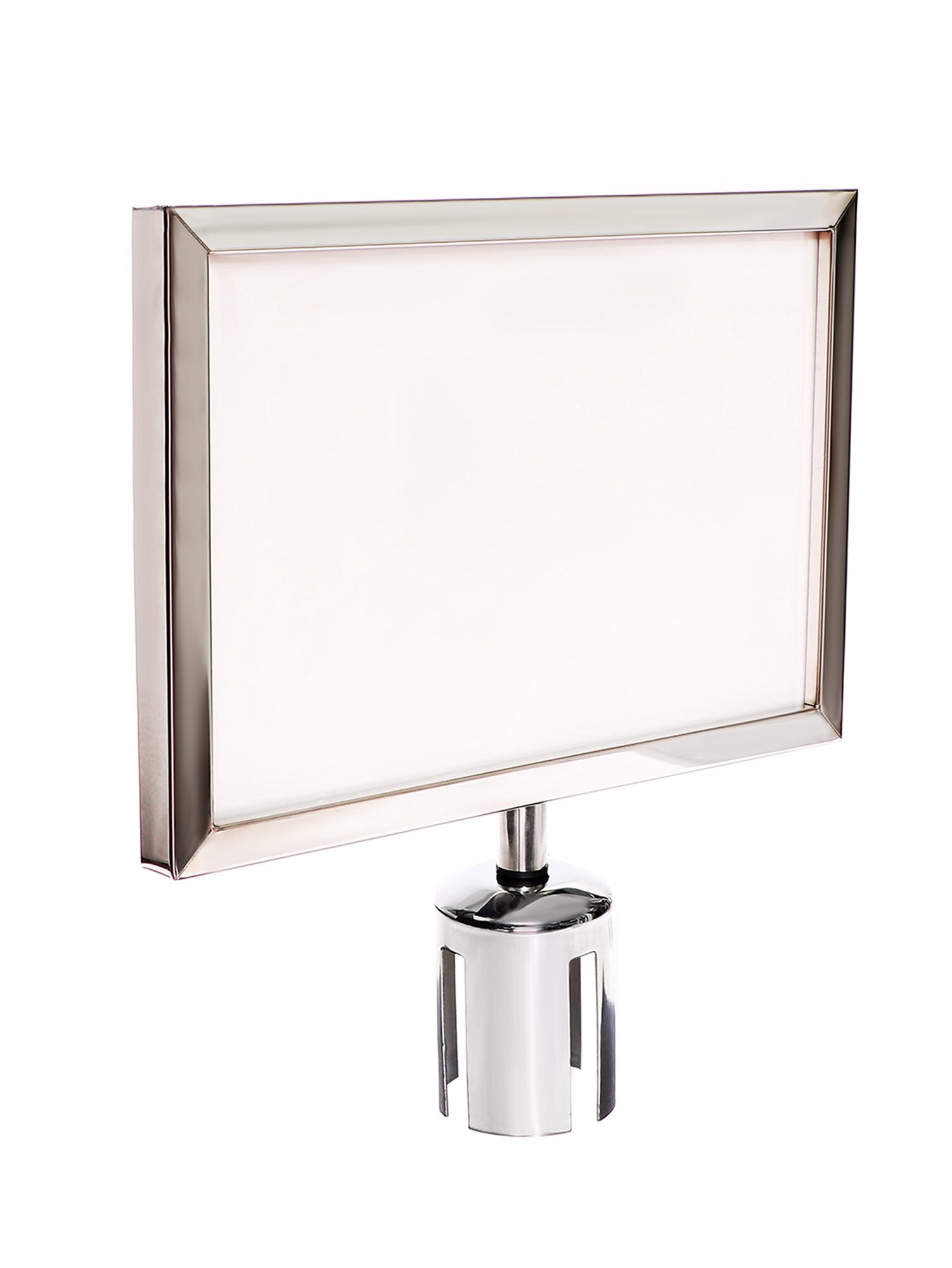 Информационная рамка горизонтальная А4, высота-32 см, ширина-34 см, d=7 см, серебро