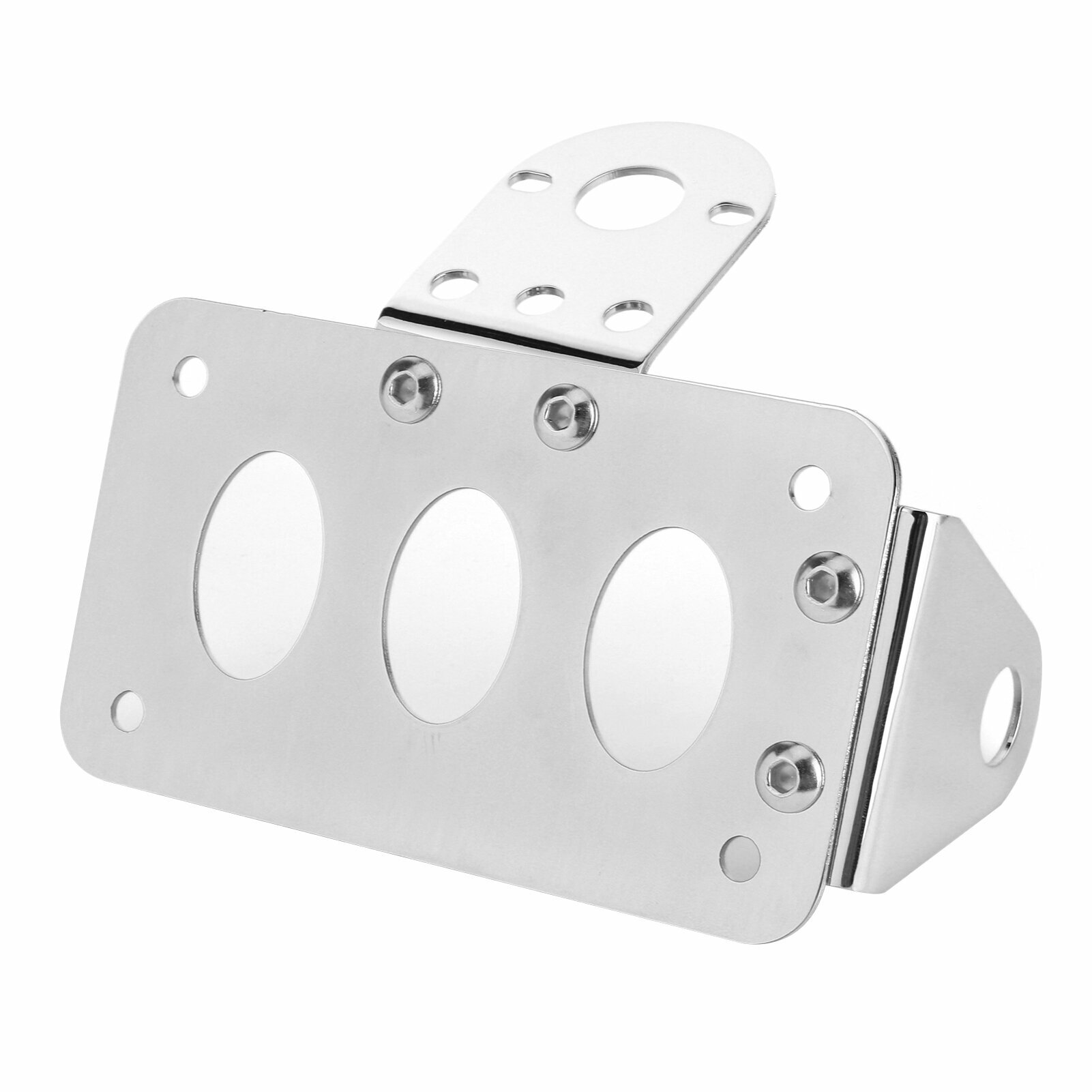 Держатель номерного знака, боковое крепление, из алюминиевого сплава серебристый