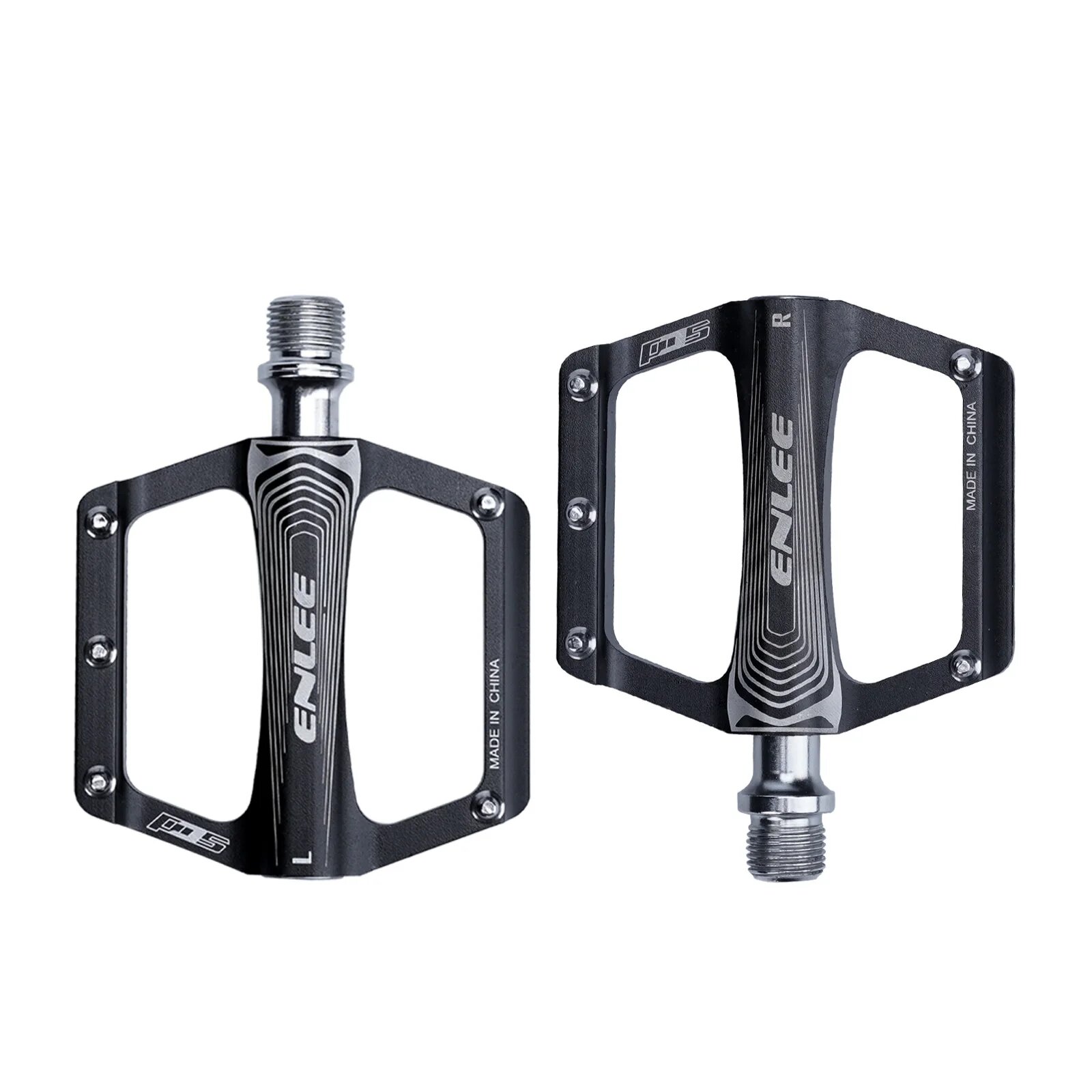 ENLEE складная алюминиевая педаль для горного велосипеда Черный, N16 black