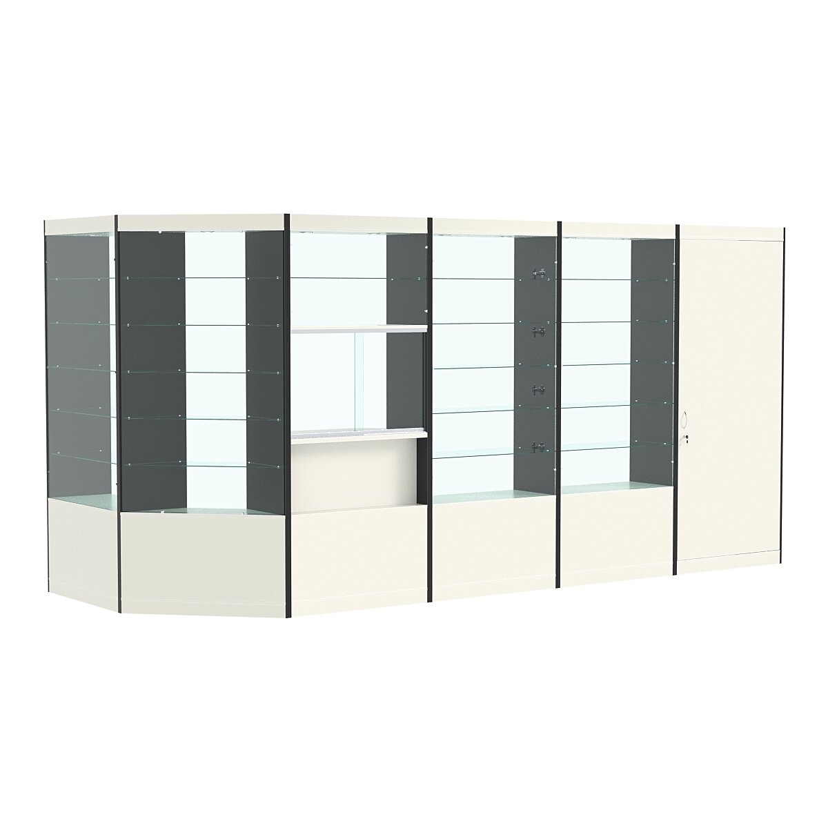 Павильон №9 из ДСП (6, 58 кв. м), Белый и Черный. Производитель товара - компания ТОБ.