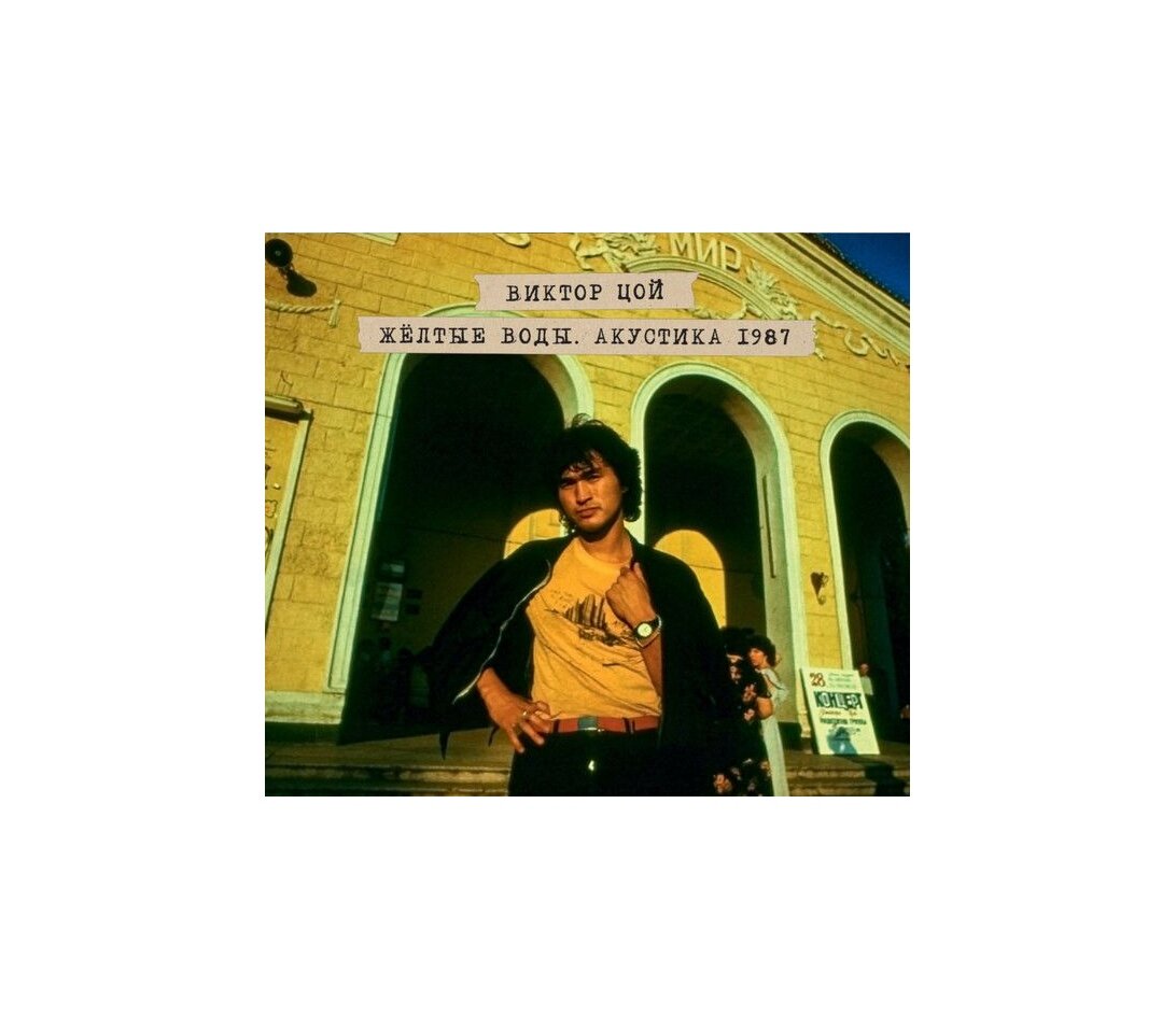 Диск Виктор Цой - Жёлтые Воды. Акустика 1987 (2 CD)