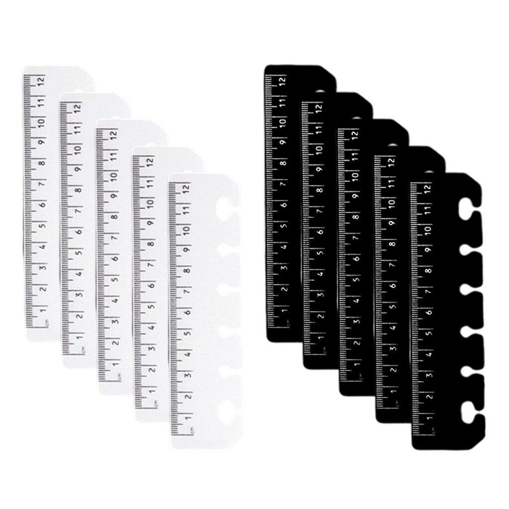 10шт Книжных маркеров-линейок, набор маркеров для страниц, принадлежности для учебы, офиса, путешествий, рукоделия