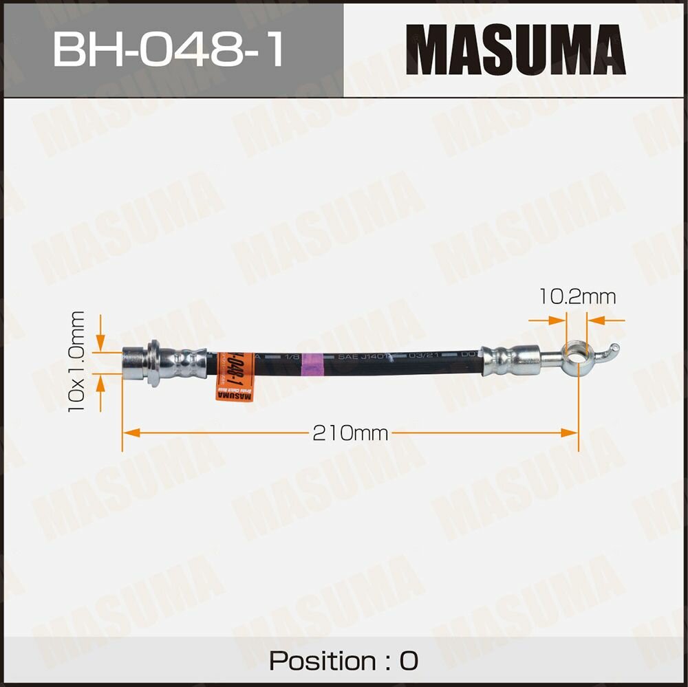 Шланг тормозной передний TOYOTA ESTIMA MASUMA BH-048-1