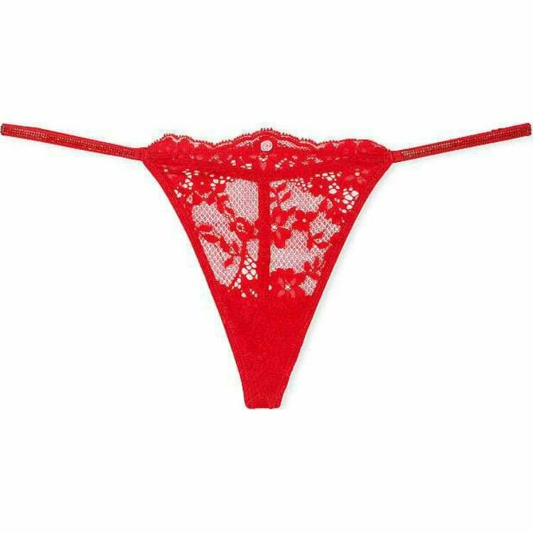 Трусики-стринги женские Victoria's Secret красные, S EU