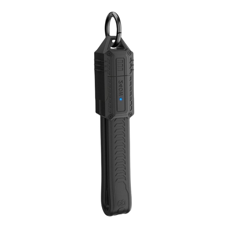 Полнофункциональный кратковременный кабель USB4 с резиновым колпачком-черный
