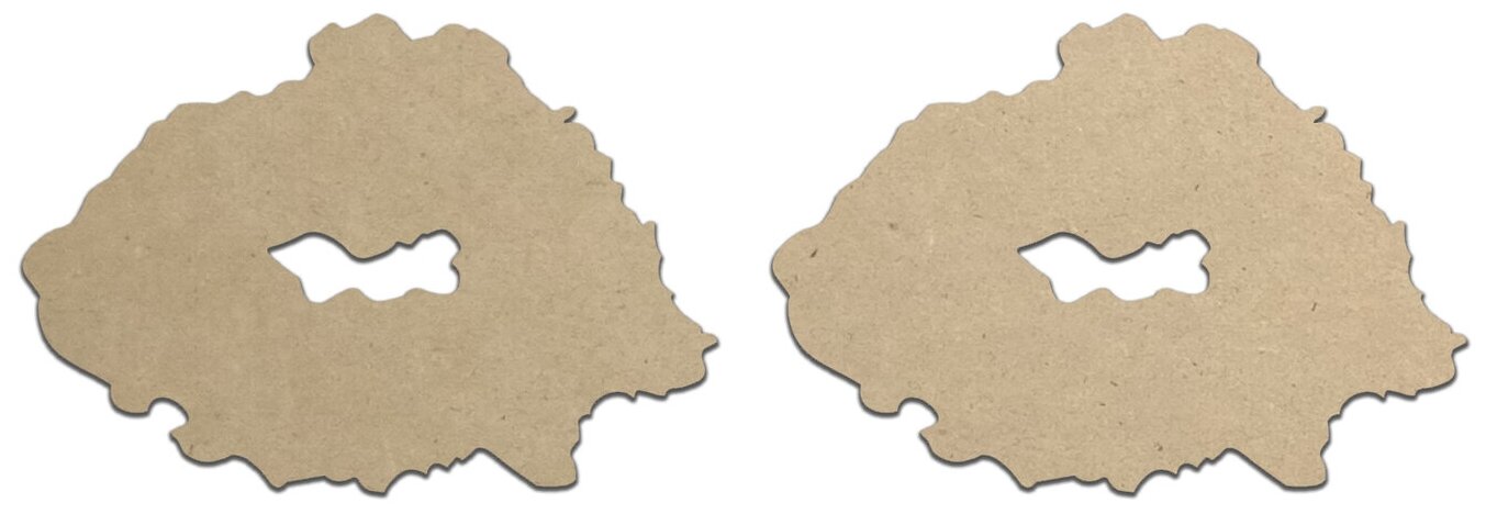 Комплект Заготовка для декорирования "Срез камня" 35х24 см - 2шт. (Мегасупер)