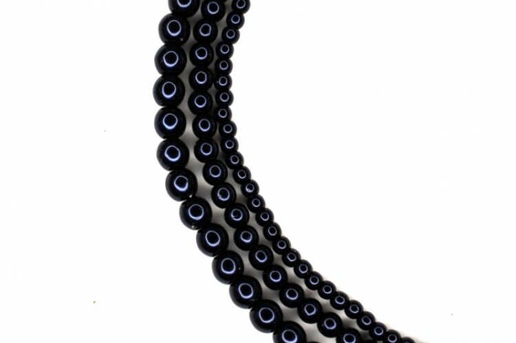 Жемчуг Preciosa, цвет 70063 темно-синий, 2мм, 10шт