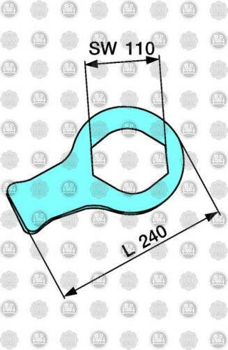 Ключ крышки ступицы sw 110 (eco накидной) Bpw 03.339.05.04.0 Bpw: 03.339.05.04.0 6033390504