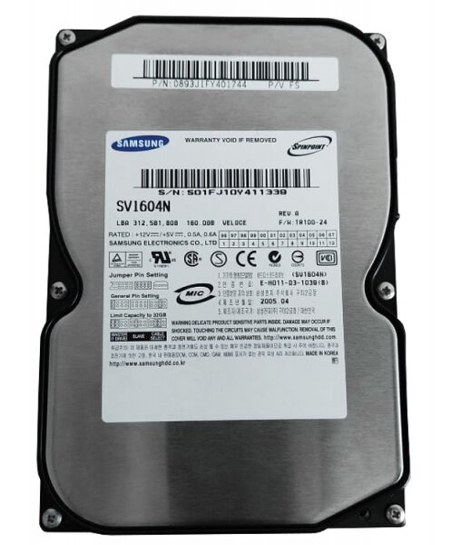 Жесткий диск Samsung SV1604N 160Gb 5400 IDE 3,5" HDD