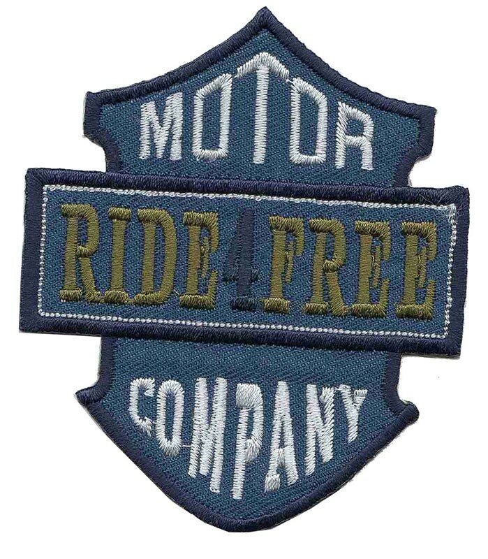HKM 33836/1SB Термоаппликация "Ride 4 Free", 8.5 х 7.5 см