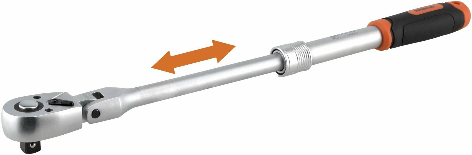 Трещотка телескопическая шарнирная 1/2 72 зубца 5град АвтоDело PRO 39599