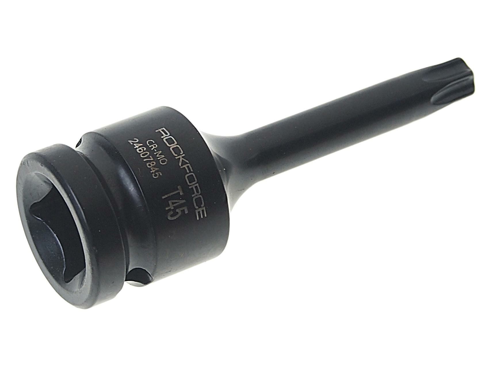 Головка-бита TORX ударная 1/2 T45 ROCKFORCE