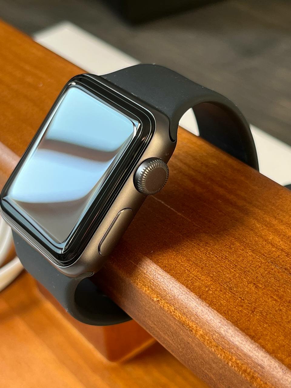 Умные часы Apple Series 3, 38мм, GPS, алюминий, серый космос+чёрный, S/M+M/L