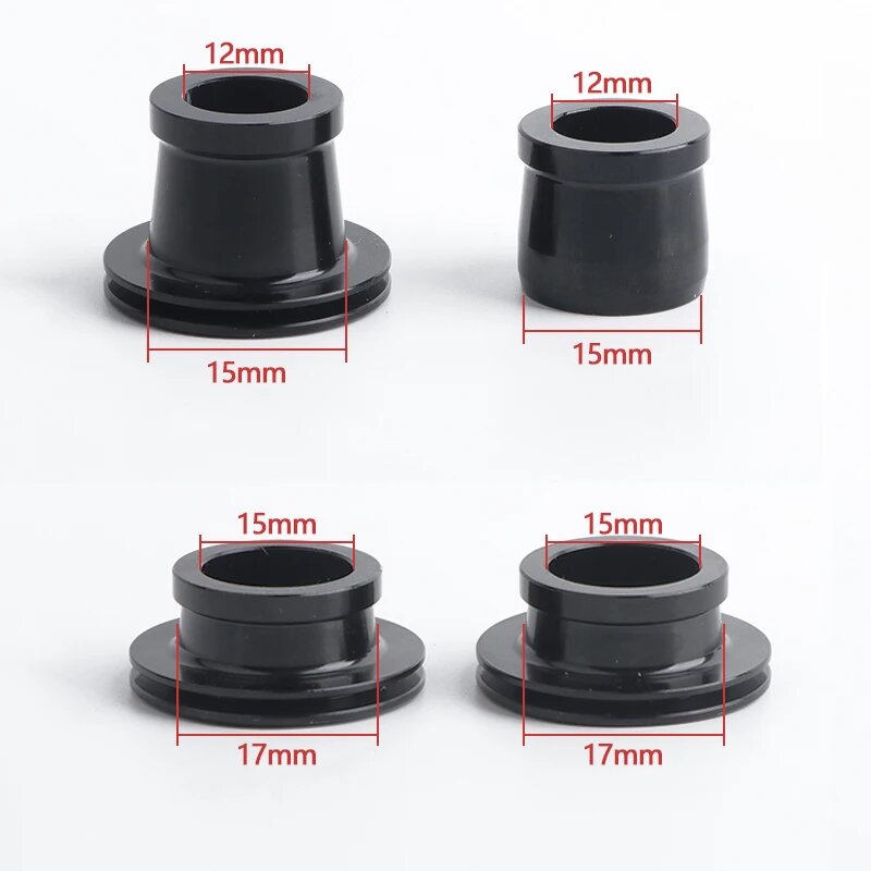 Адаптер ступицы HASSNS MS/XD/THRU для велосипеда 8/9/10/11/12 скоростей Черный, A Pair THRU Cap