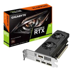 Видеокарта Gigabyte Видеокарта Gigabyte PCI-E 4.0 GV-N3050OC-6GL NVIDIA GeForce RTX 3050 8Gb 128bit GDDR6 1822/14000 HDMIx2 DPx2 HDCP Ret