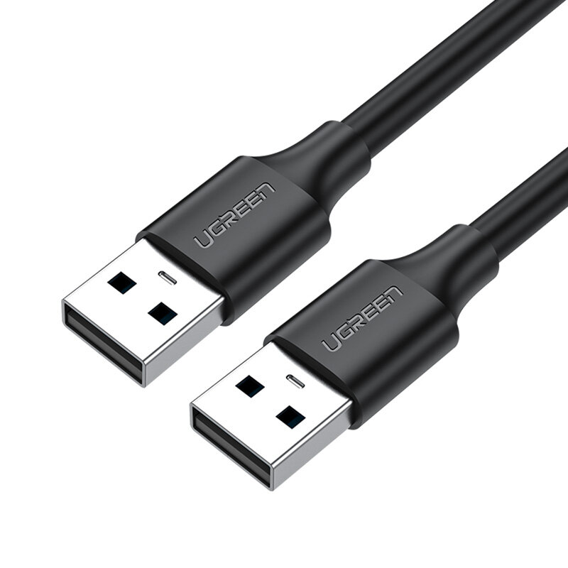 Кабель UGREEN US102 (10309) USB 2.0 A Male to A Male Cable. Длина: 0,5м. Цвет: черный