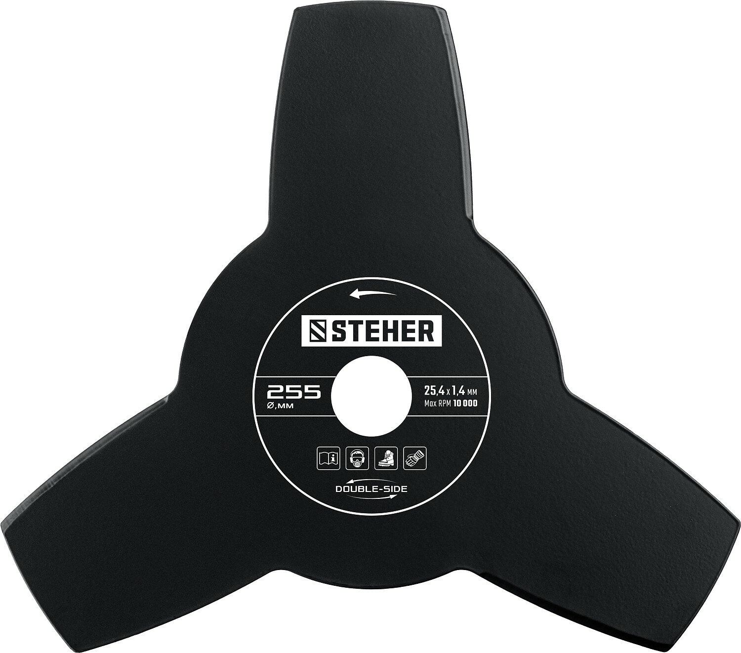 Нож для триммера STEHER TB-3 255мм, 3T 75130