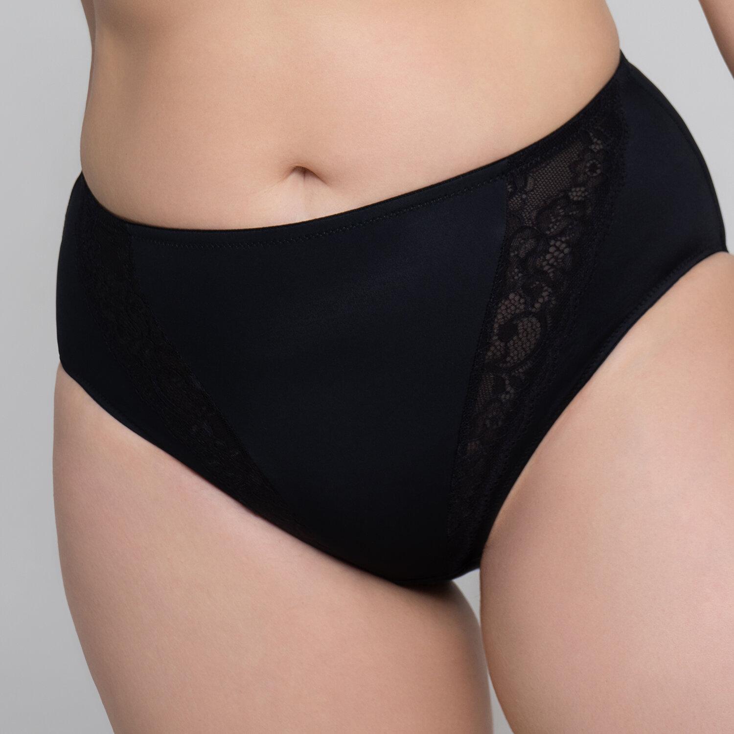 Трусы слипы высокие женские с кружевом от tribuna