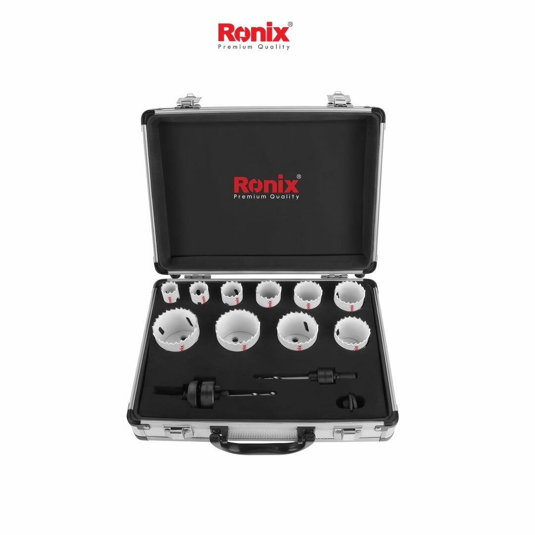 Набор биметаллических кольцевых пил (10шт) Ronix RH-5290