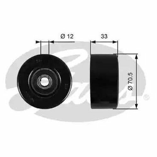 Ролик приводного ремня Gates T36762 для Nissan CABSTAR F24M F24W, NP300, NT400, Pathfinder III