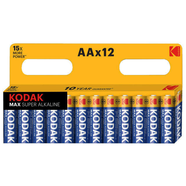 KODAK LR06 AA батарейки блистер 12 шт - элемент питания для бытовых приборов
