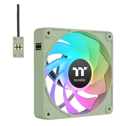 Вентилятор Thermaltake CT140 EX Sync Matcha Reverse ARGB 140х140x25 зеленый 4-pin (упак:3шт) (CL-F1