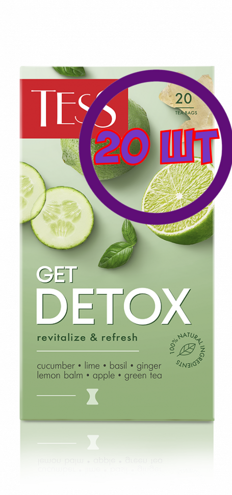 Tess Detox Чайный напиток в пакетиках 20 шт (комплект 20 шт.) 6016691