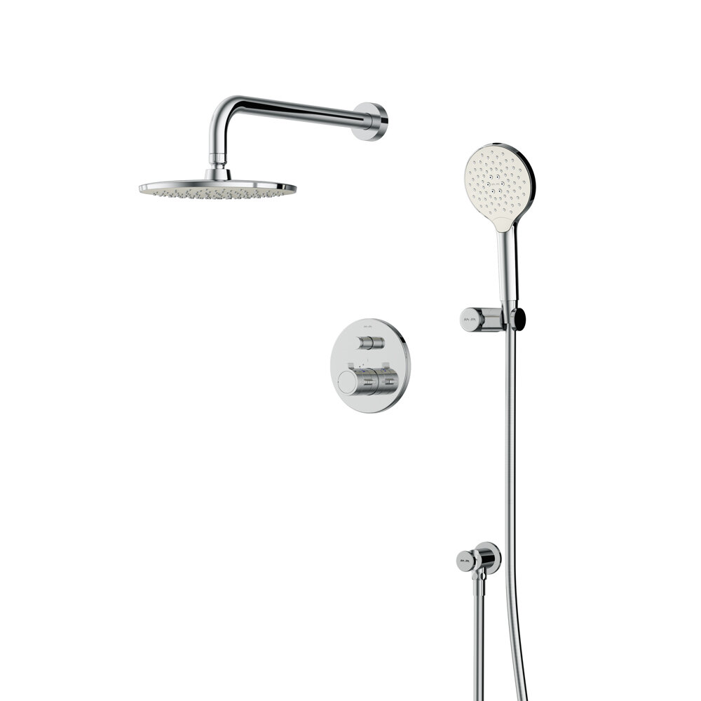 Душевая система AM.PM X-Joy встраиваемая, смеситель-термостат, верхний/ручной душ, хром FT85A1RH10