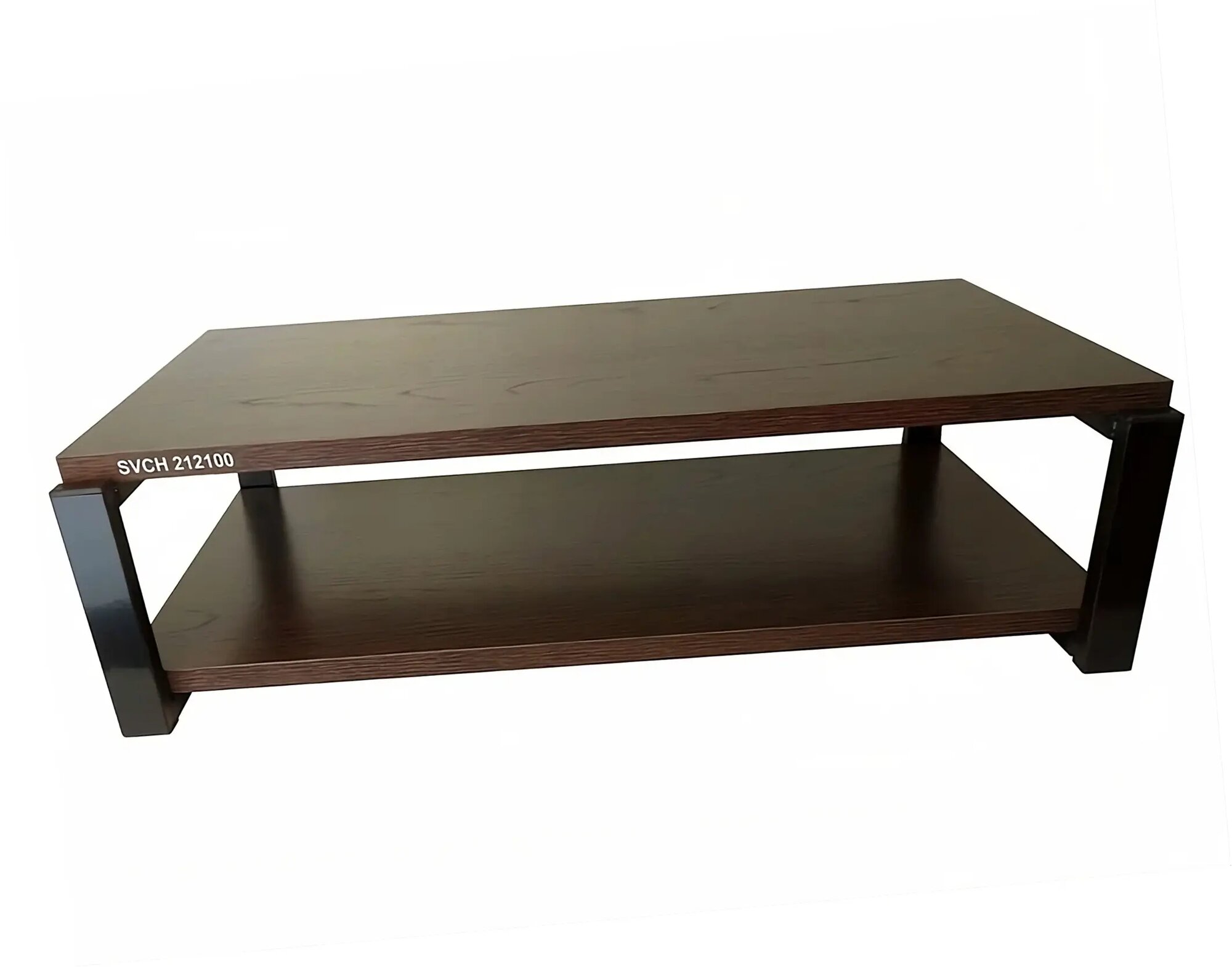 Полка для микроволновки GARROSS "SIBERIA 212100", две полки 30х60 см, высота 17 см, каркас чёрный, цвет полок венге