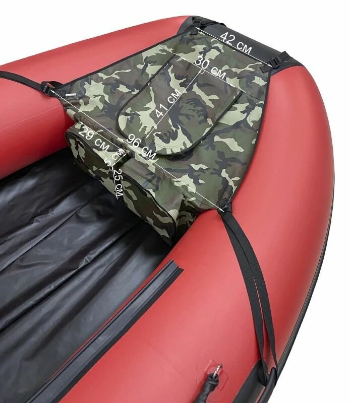 Носовая сумка для надувных лодок длиной 400-450 см, носовая универсальная, рундук в лодку пвх, большая, камуфляж