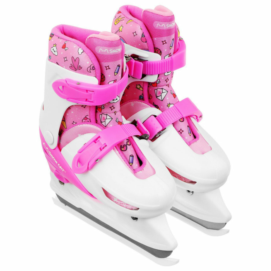 Коньки детские раздвижные Snow Cat, р. 34-37 розовый 9670701 Snow Cat, р. 34-37 розовый