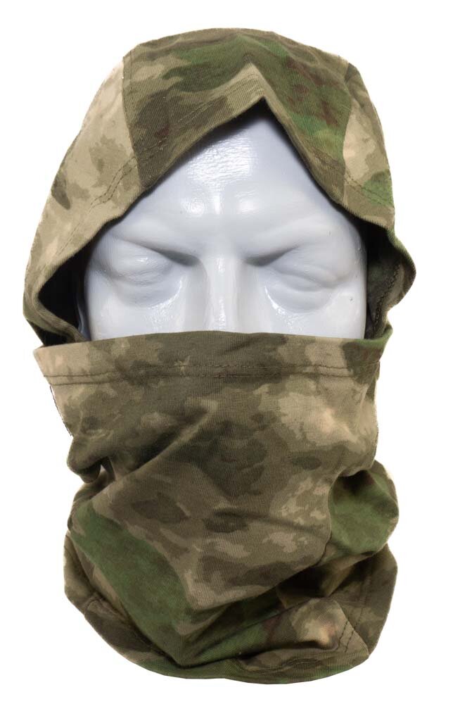 Балаклава тактическая с "забралом", A-TACS Camo