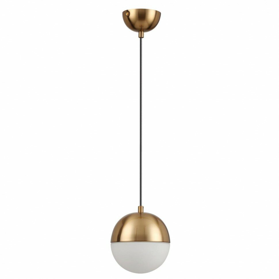 Odeon Light 4960/1 PENDANT ODL22 471 античн. бронза/металл/белый/стекло Подвес E27 1*40W PINGA