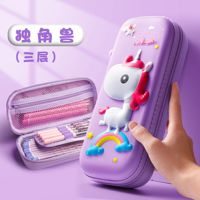 Пенал "Супер пожарный", для девочек, фиолетовый, 2025 год