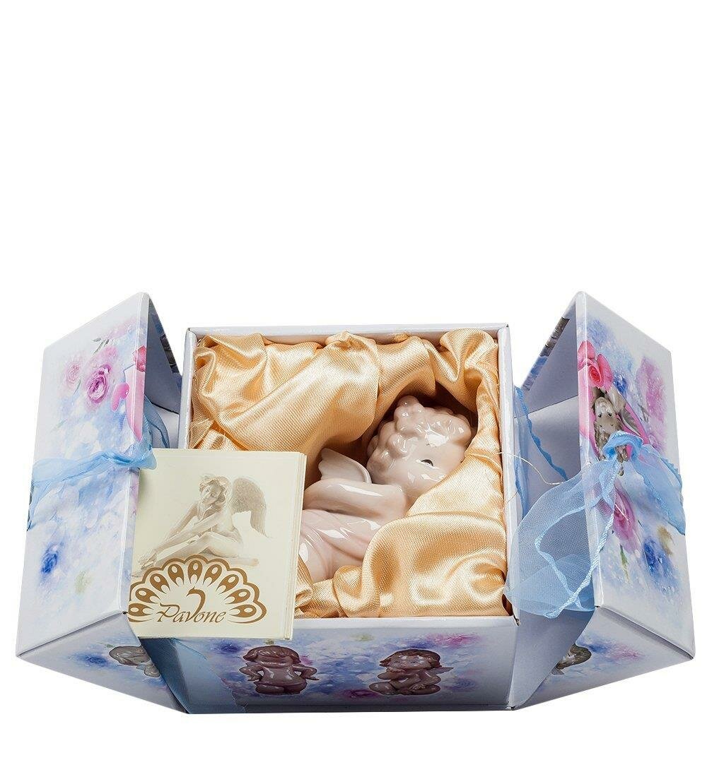 Фигурка настольная Амурчик (Pavone) A12606 Pavone, Фарфор, в подарок — фото 1