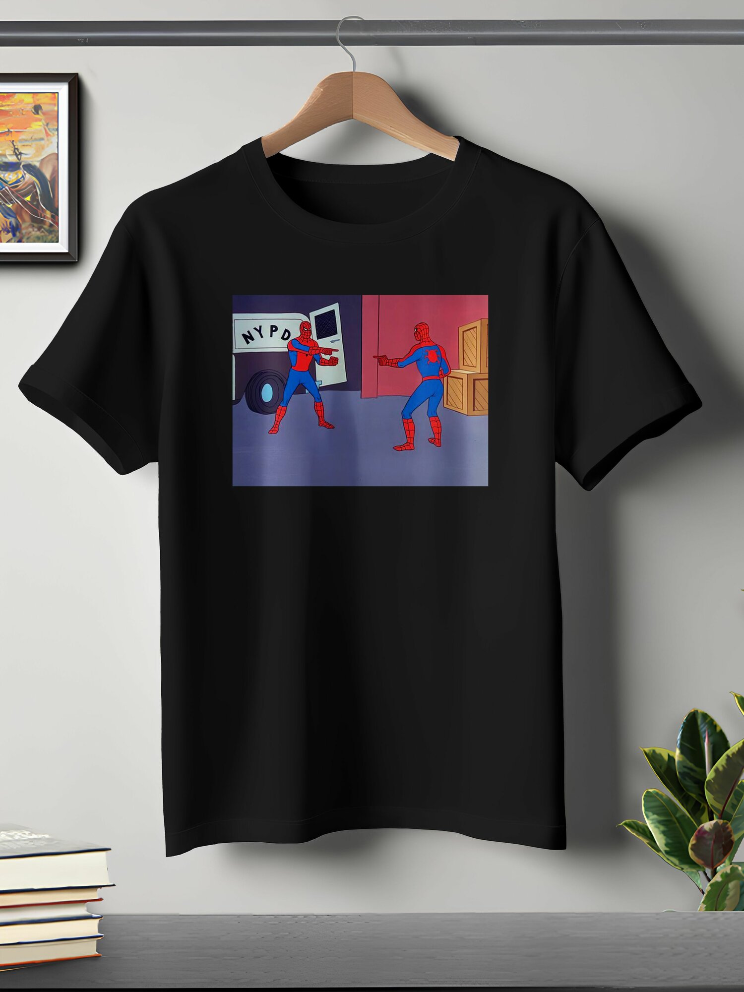 Футболка  Детская ONEQ 134 (9-10) размер с принтом Мемы, черная