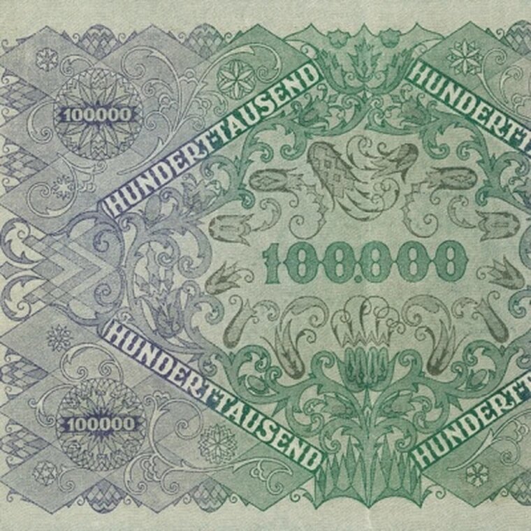 100000 крон 1922 Австрийская Республика, сувенирная копия, банкноты и купюры редкие коллекционные
