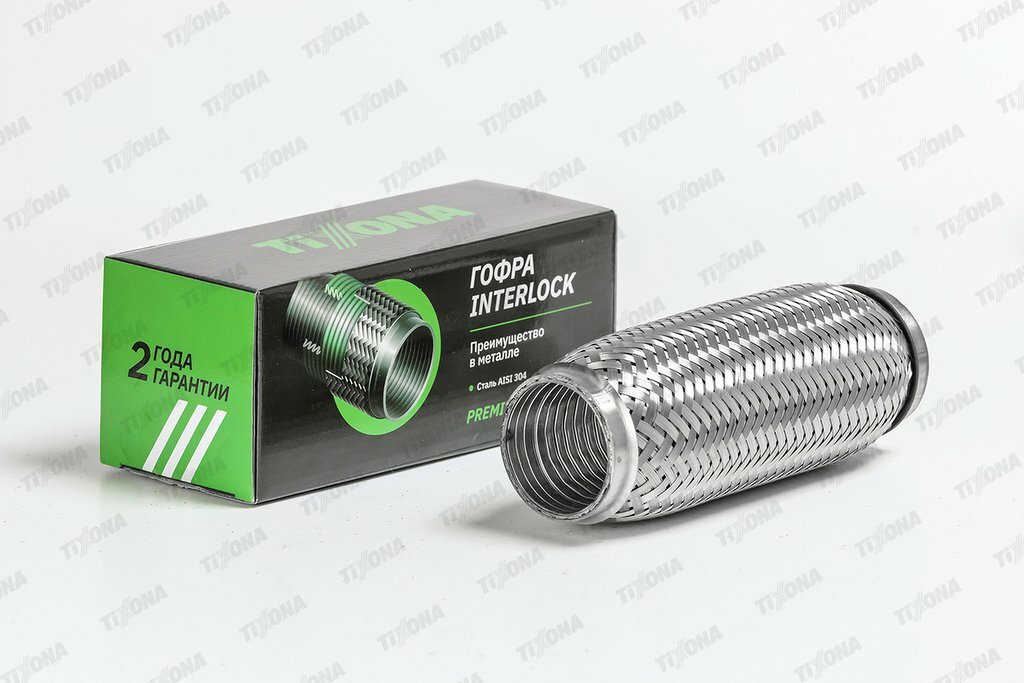 Труба гофрированная (сталь 304 с внутренним металлорукавом) 50/200 P50200 TIXONA