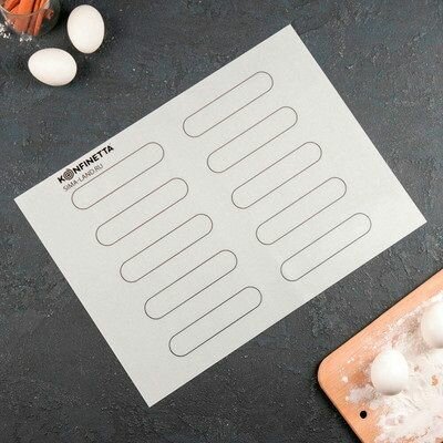Коврик для выпечки "Эклер", силикон, размер 38*28см