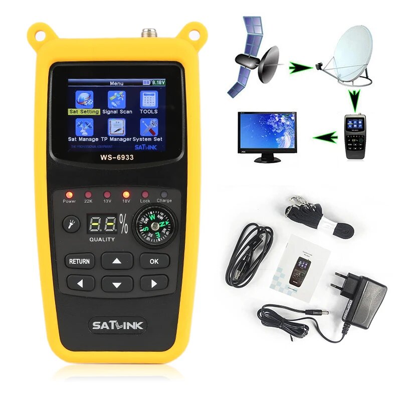 Спутниковый искатель Satlink WS-6933 DVB-S2 UK PLUG — фото 1