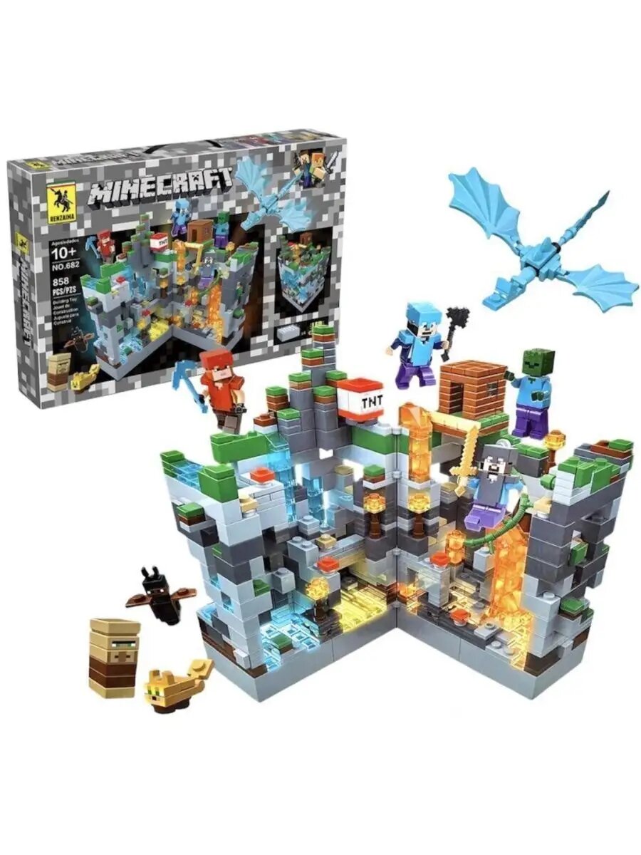 Конструктор набор Minecraft Нападение крепость аналог LEGO