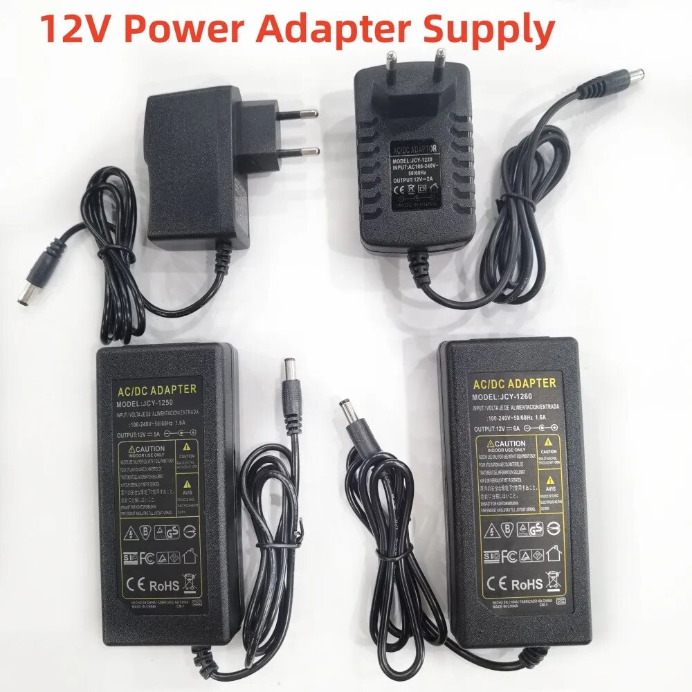 Трансформатор 5В/12В/24В, 24V, EU Plug, 10A — фото 1