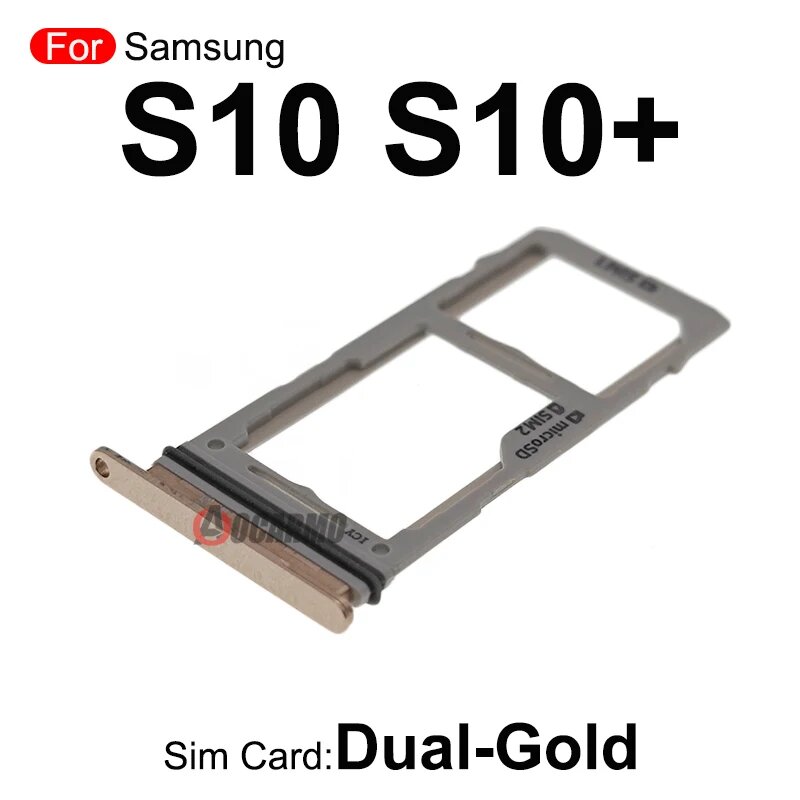Лоток SIM-карт Dual-Gold для Samsung Galaxy S10 S10+