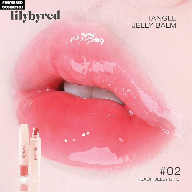 Lilybyred Jelly Balm Желейная глазурь для губ, увлажняющая, эластичная и блестящая, 9 мл - 02 #PEACH JELLY BITE