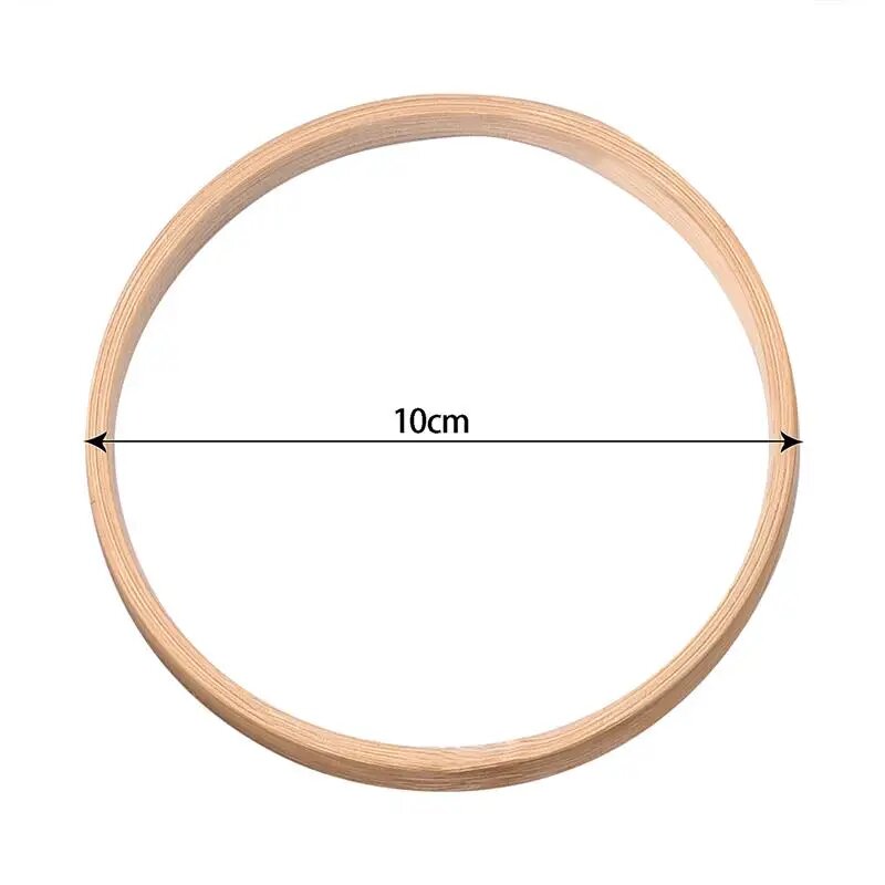 1/5 шт. 8-33 см Деревянный Ловец ручной работы, обруч для вышивки крестиком, бамбуковое круглое кольцо, подвесное свадебное Рождественское украшение