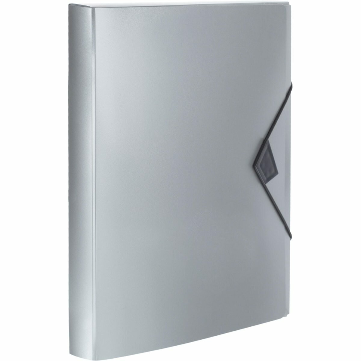 Папка на резинках пластиковая Attache Metallics (А4, 800мкм) серая, 14шт.