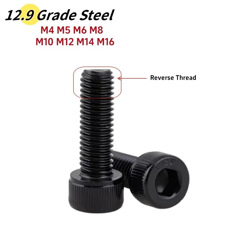 Болты Huiruixin шестигранные черные M4-M16 M8x40mm-1pcs