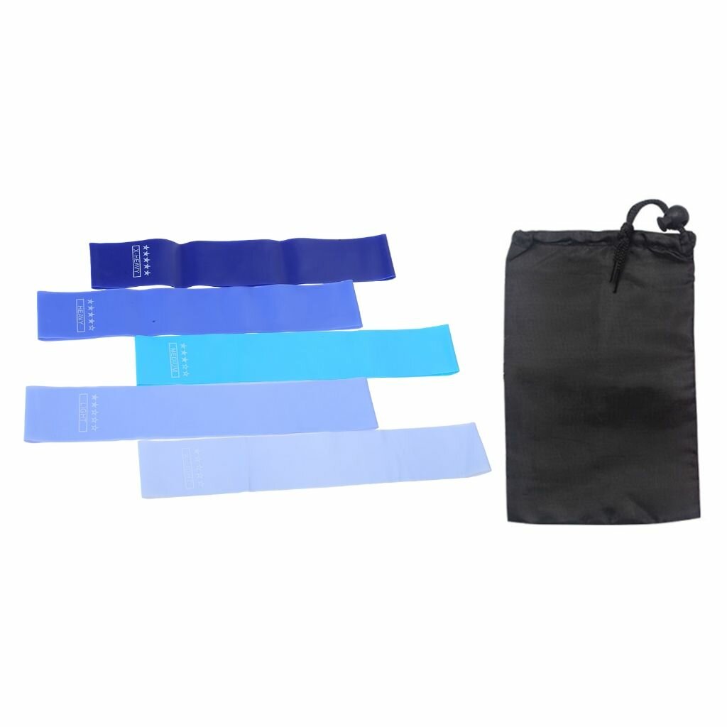 Эластичные ленты для ног и ягодиц, - Градиентный цвет синий